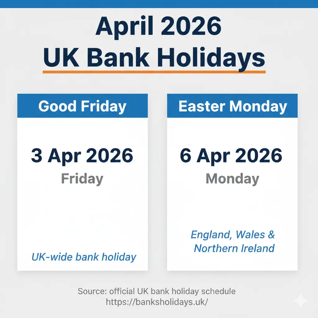 April 2026 Bank Holidays In The UK: Dates & Details
